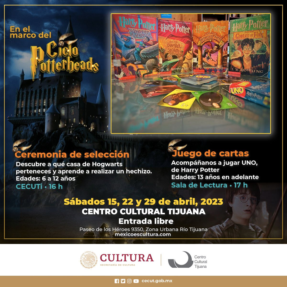 Descubre tu casa en Hogwarts: ¡la magia de Harry Potter llega al CECUT ...